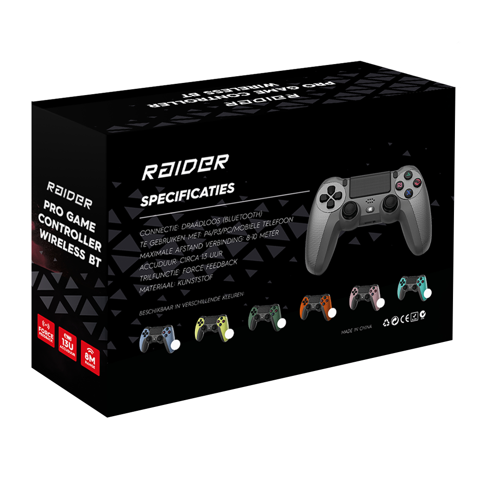RAIDER PRO Game Controller Wireless BT Black
